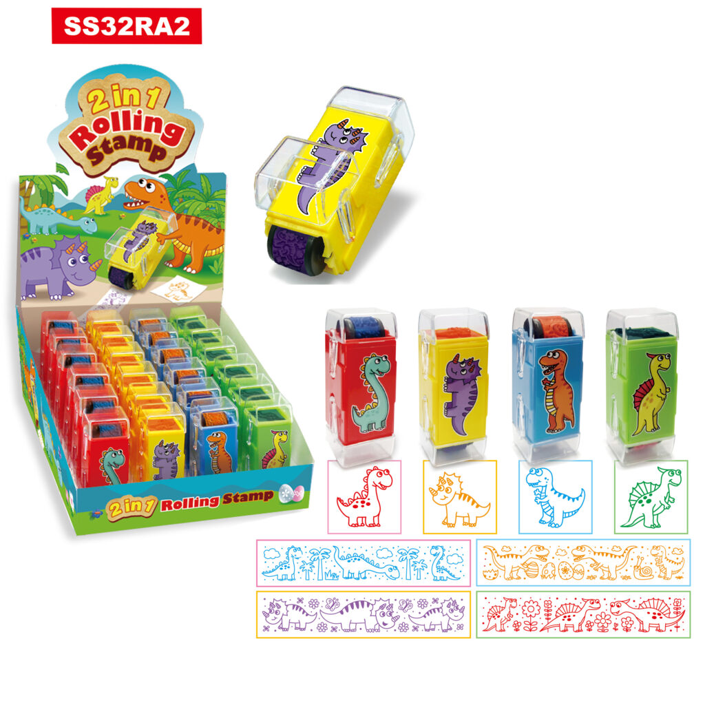 Stamp/Roller Dinosaurs 2 in 1 (4 Pack) – Bonanza Wholesalers